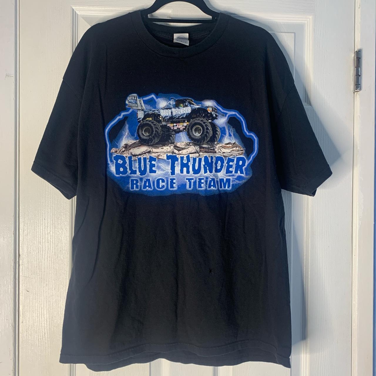 Vintage 2006 Blue Thunder Race Team Ford Monster... - Depop