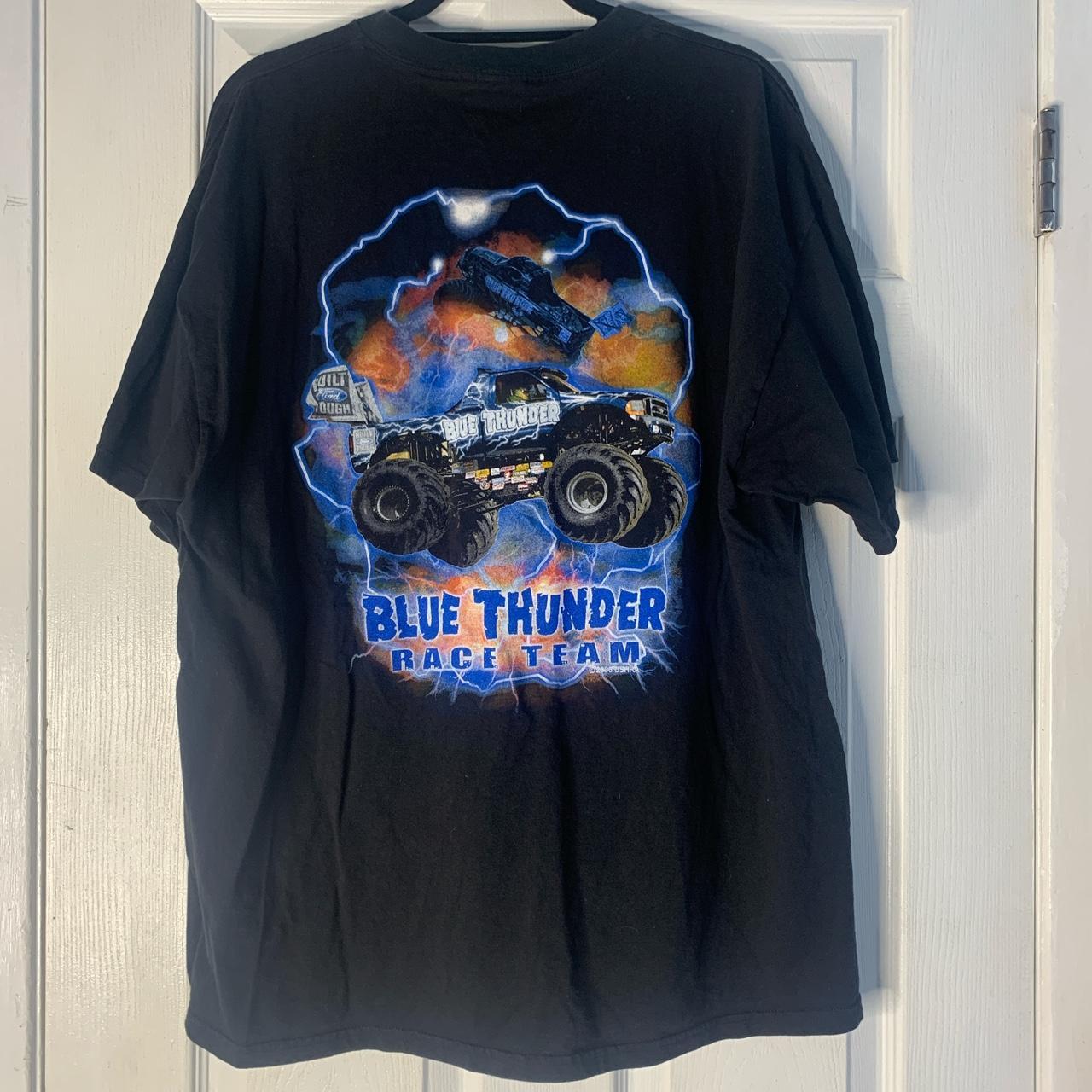 Vintage 2006 Blue Thunder Race Team Ford Monster... - Depop