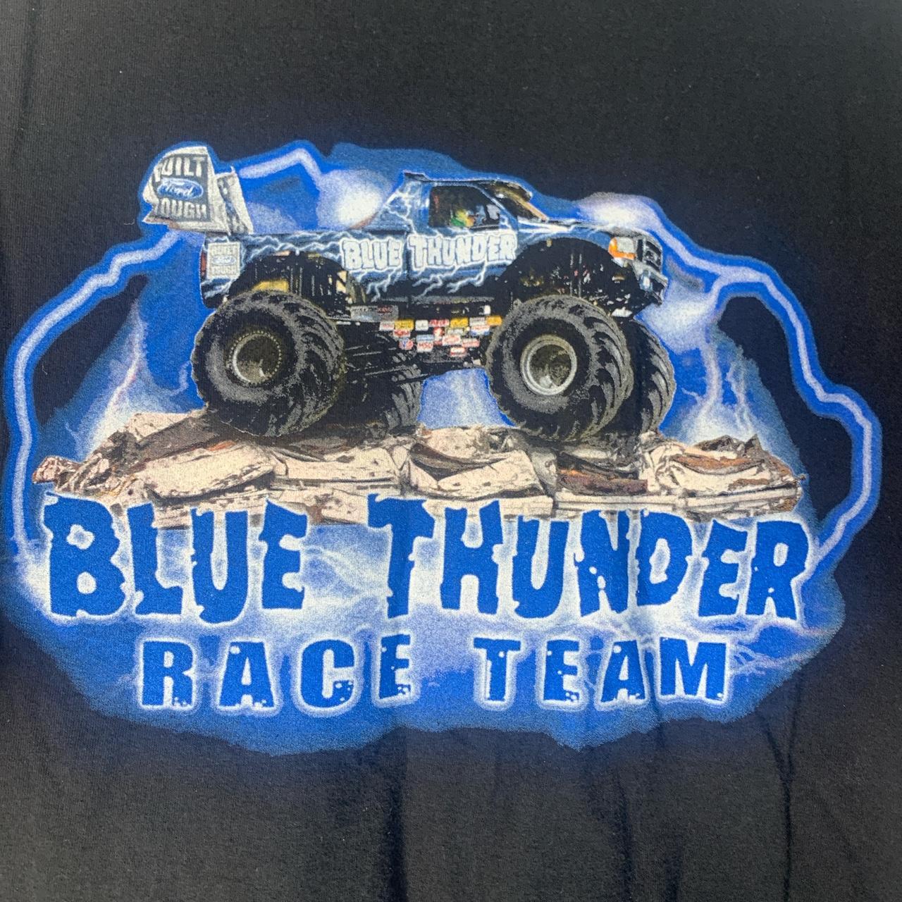 Vintage 2006 Blue Thunder Race Team Ford Monster... - Depop