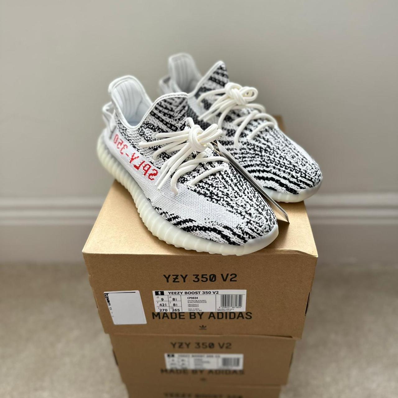 YEEZY BOOST 350 V2 (Zebra) BRAND NEW (with... - Depop