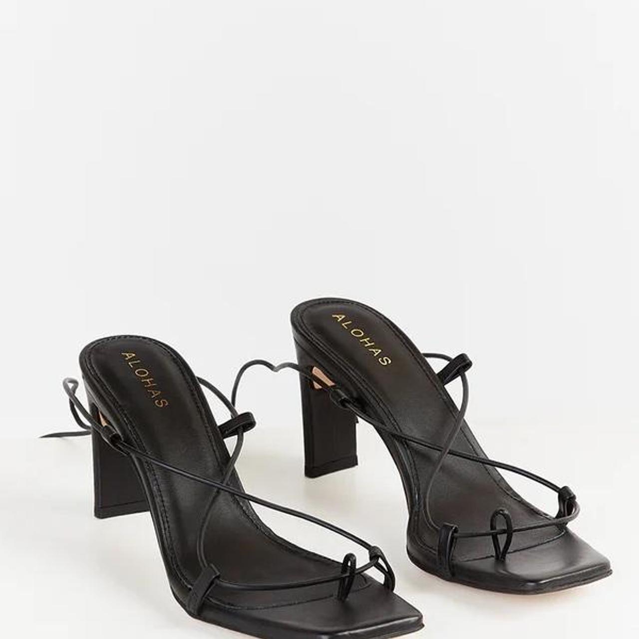 ALOHAS BELLINI BLACK HEEL. Never worn - protective... - Depop