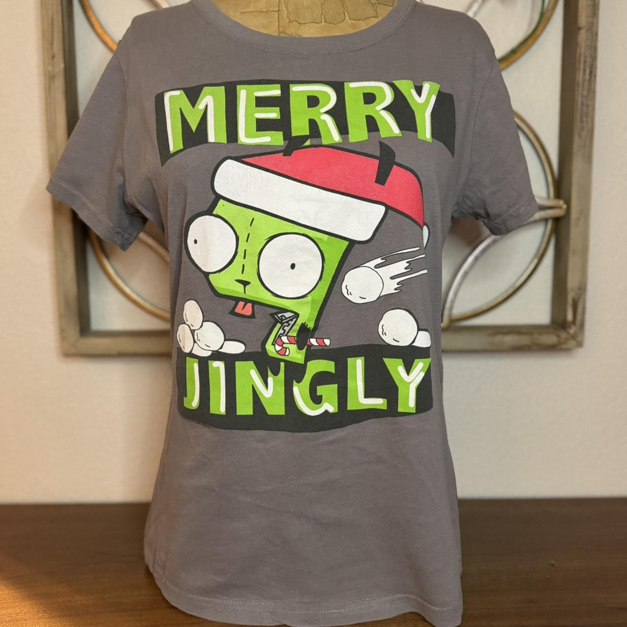 Mighty Fine Invader Zim Gir shirt 2010 Merry Jingly... - Depop