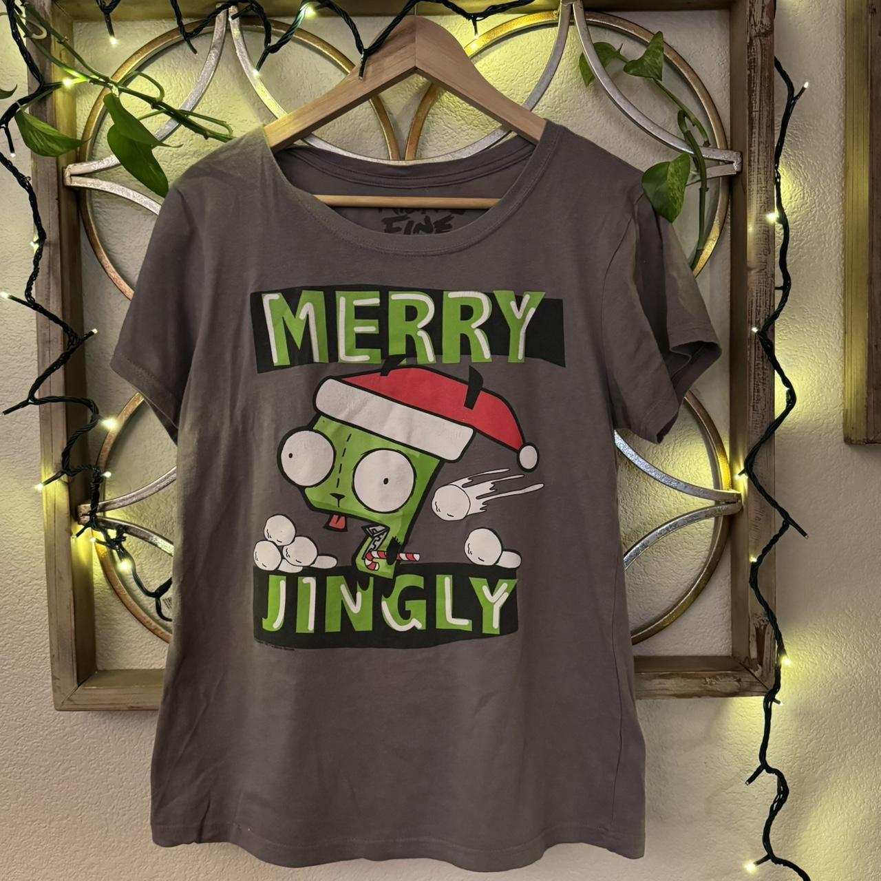 Mighty Fine Invader Zim Gir shirt 2010 Merry Jingly... - Depop