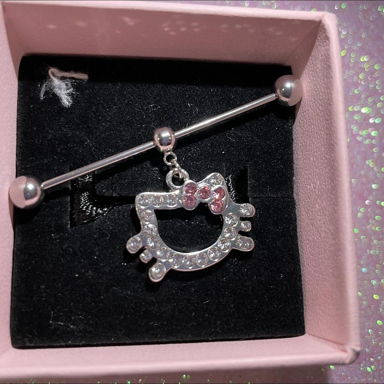 Industrial hello kitty piercing🩷🩷🎀 never used !!... - Depop