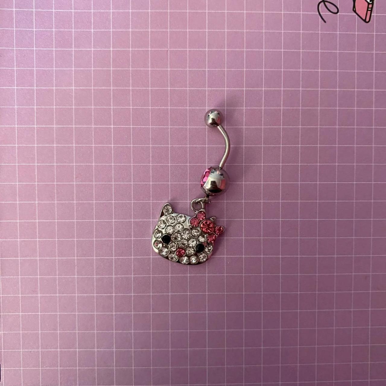 BRAND NEW hello kitty piercing sooo cute !! plz no... - Depop