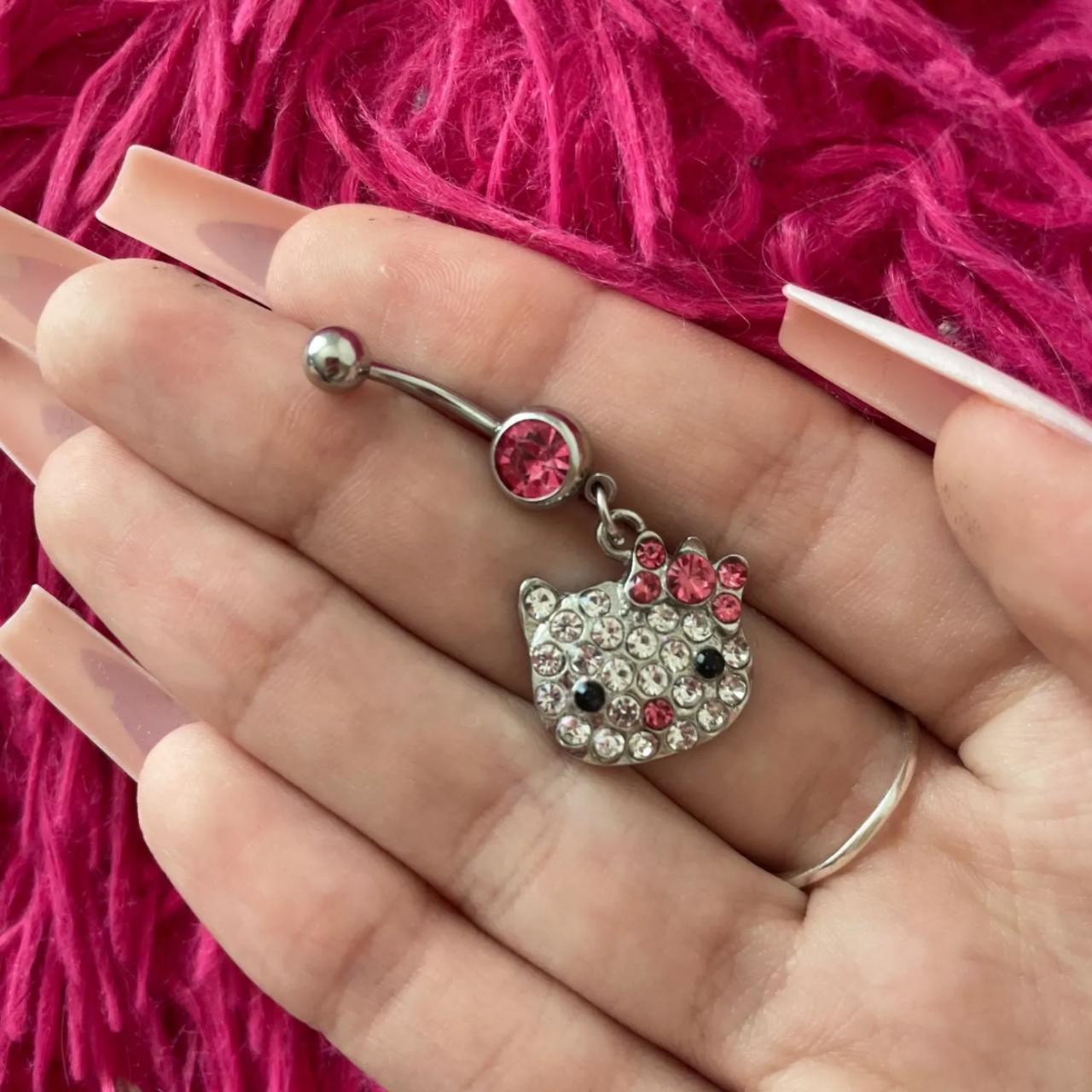 BRAND NEW hello kitty piercing sooo cute !! plz no... - Depop