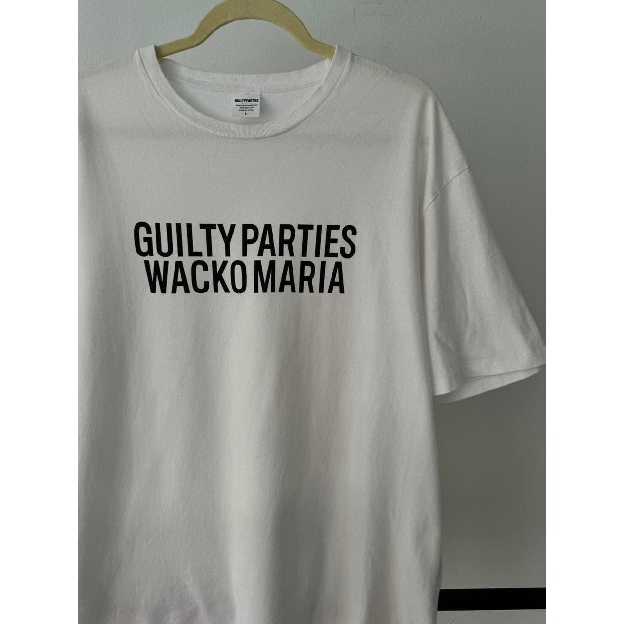 Wacko Maria Logo White tee Size L Great condition,... | Depop