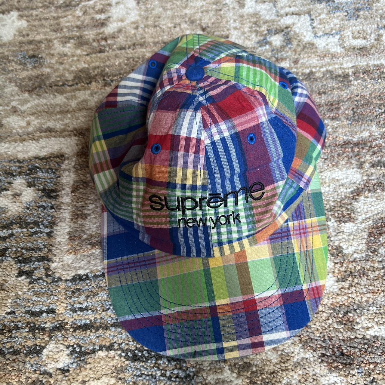 Supreme madras plaid hat - Depop
