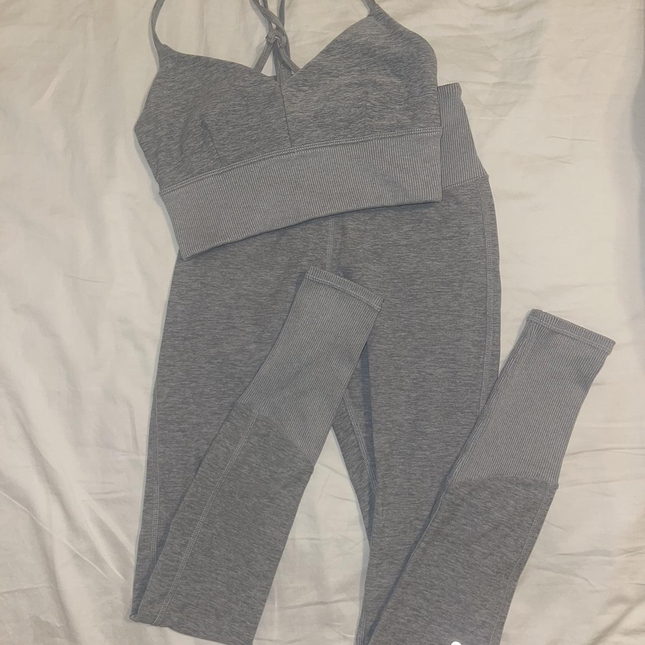 Alo soft *set heather gray - pants XXS top XS small - Depop