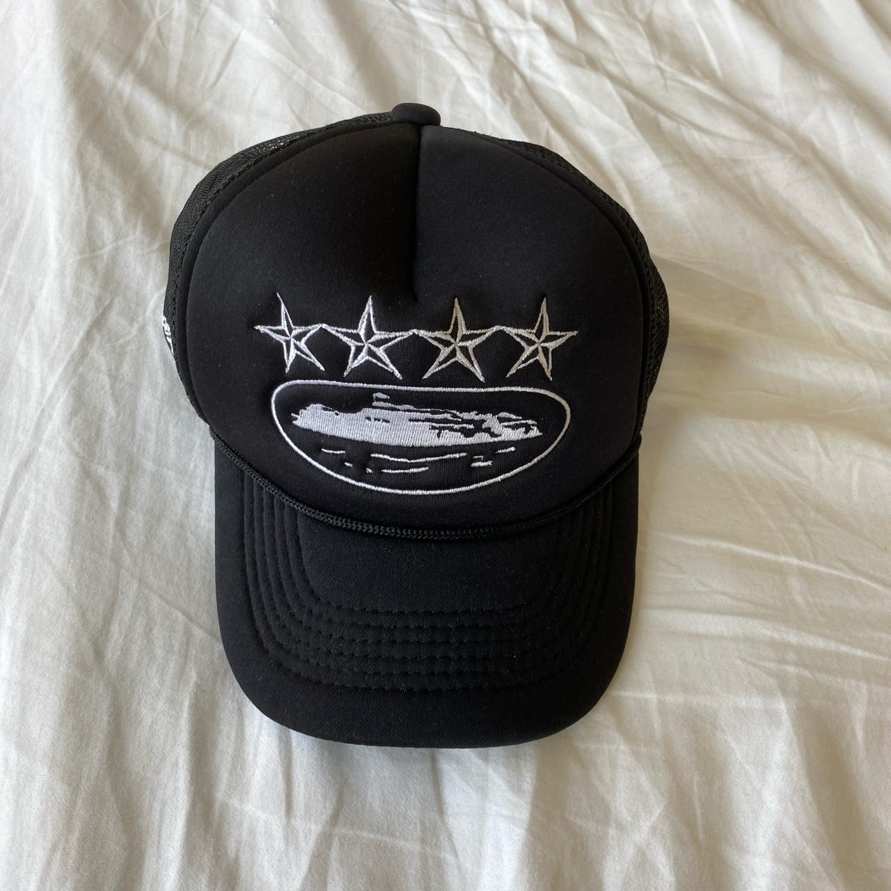 Corteiz Crtz black and white Alcatraz logo 4 four... - Depop