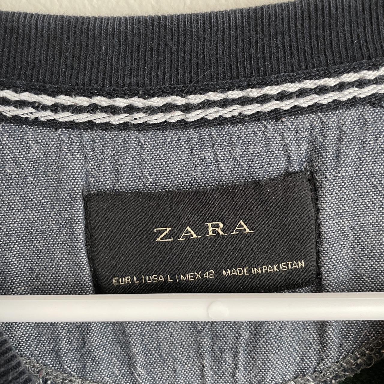 zara tri-colored crewneck. color scheme is very y2k... - Depop