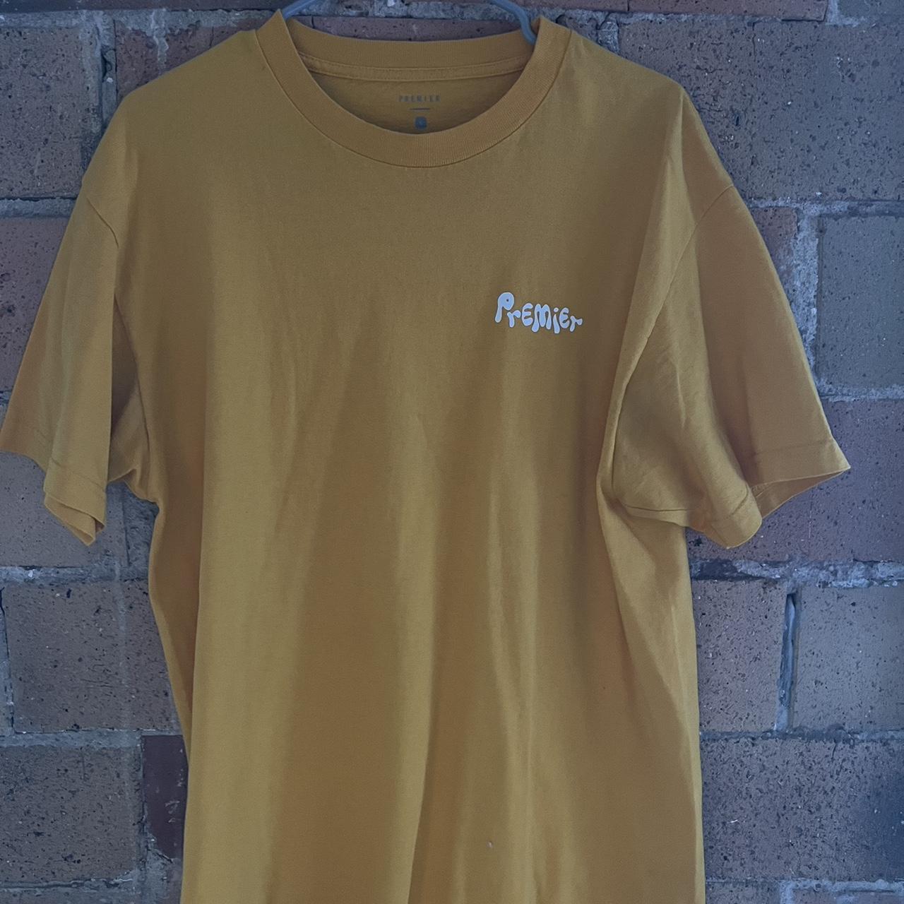 Yellow premier shirt in a size Large with sunflower... - Depop