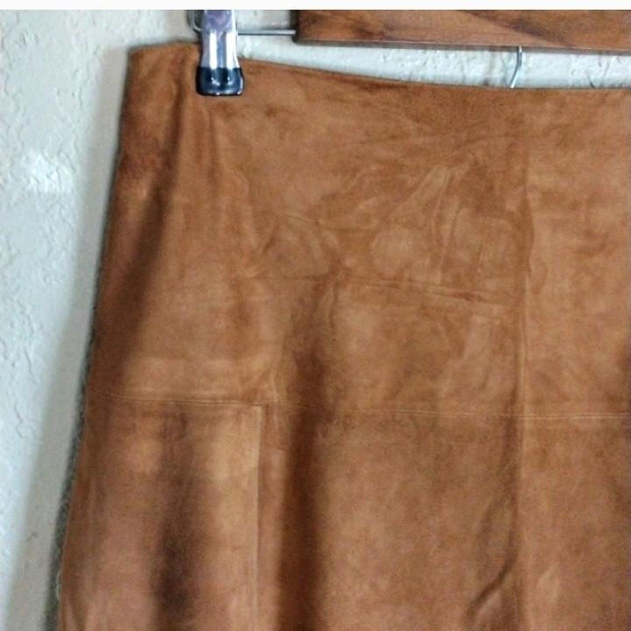 100% Suede Leather Skirt By Sundance, Extremely... - Depop