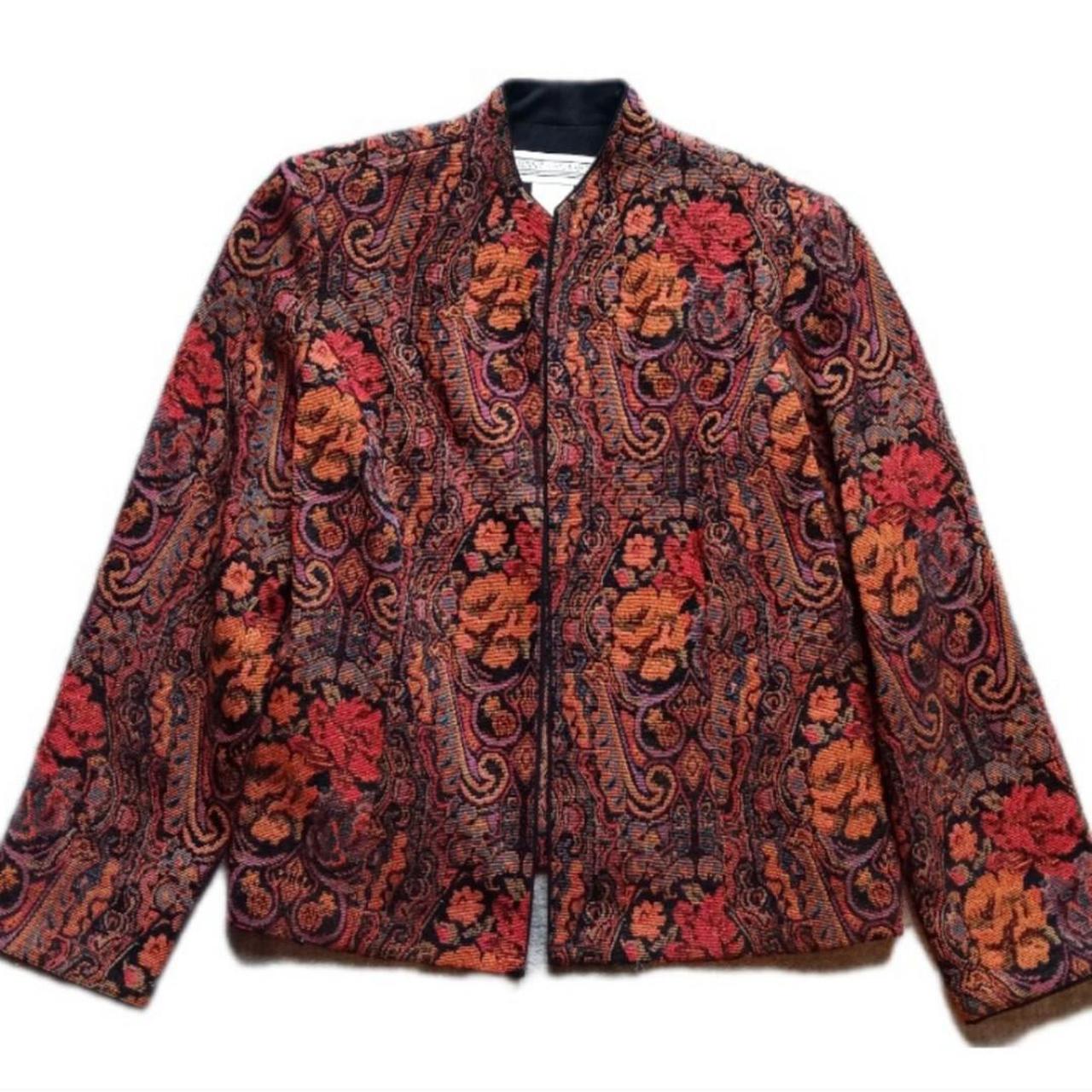 Tapestry Cottage Jacket, Vintage Cottagecore... | Depop