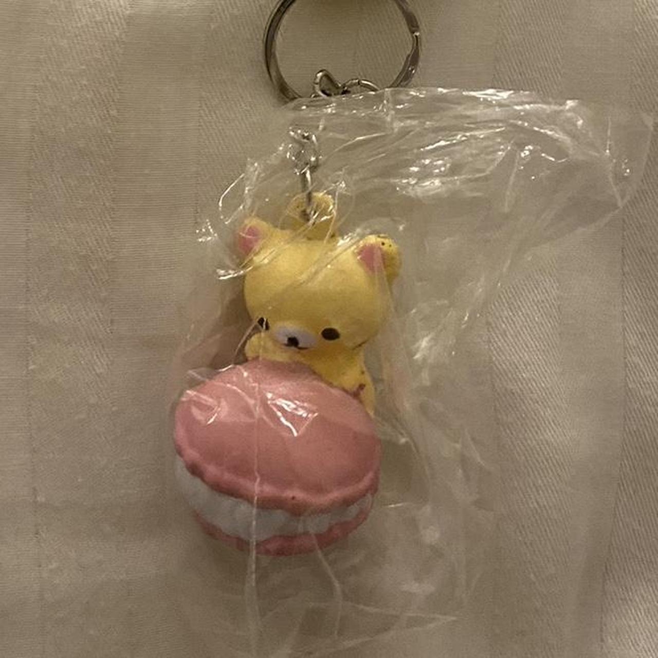korilakkuma squishy key ring, bought with paint... - Depop