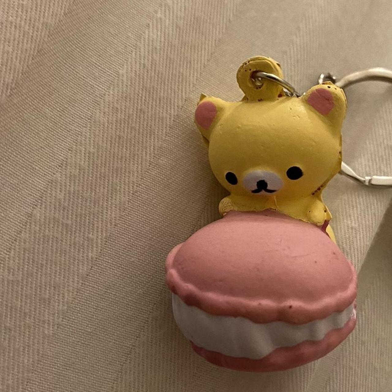 korilakkuma squishy key ring, bought with paint... - Depop