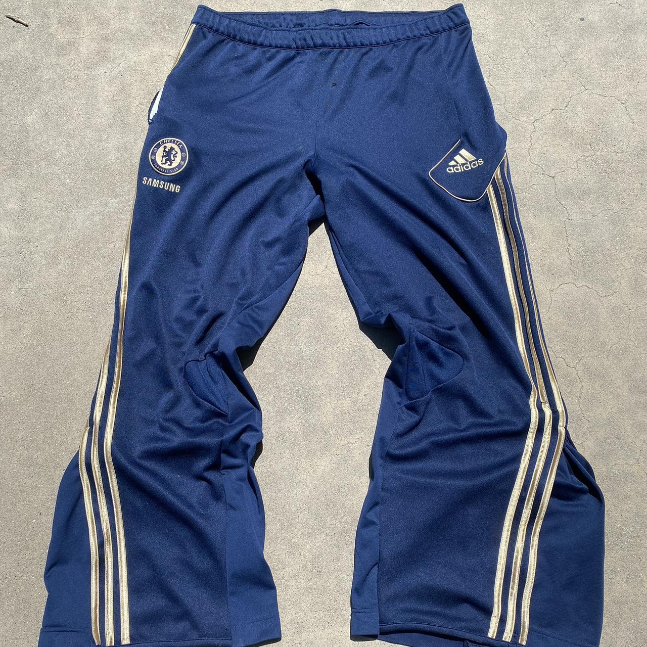 Adidas Chelsea Custom Flared Sweatpants Zipper... | Depop