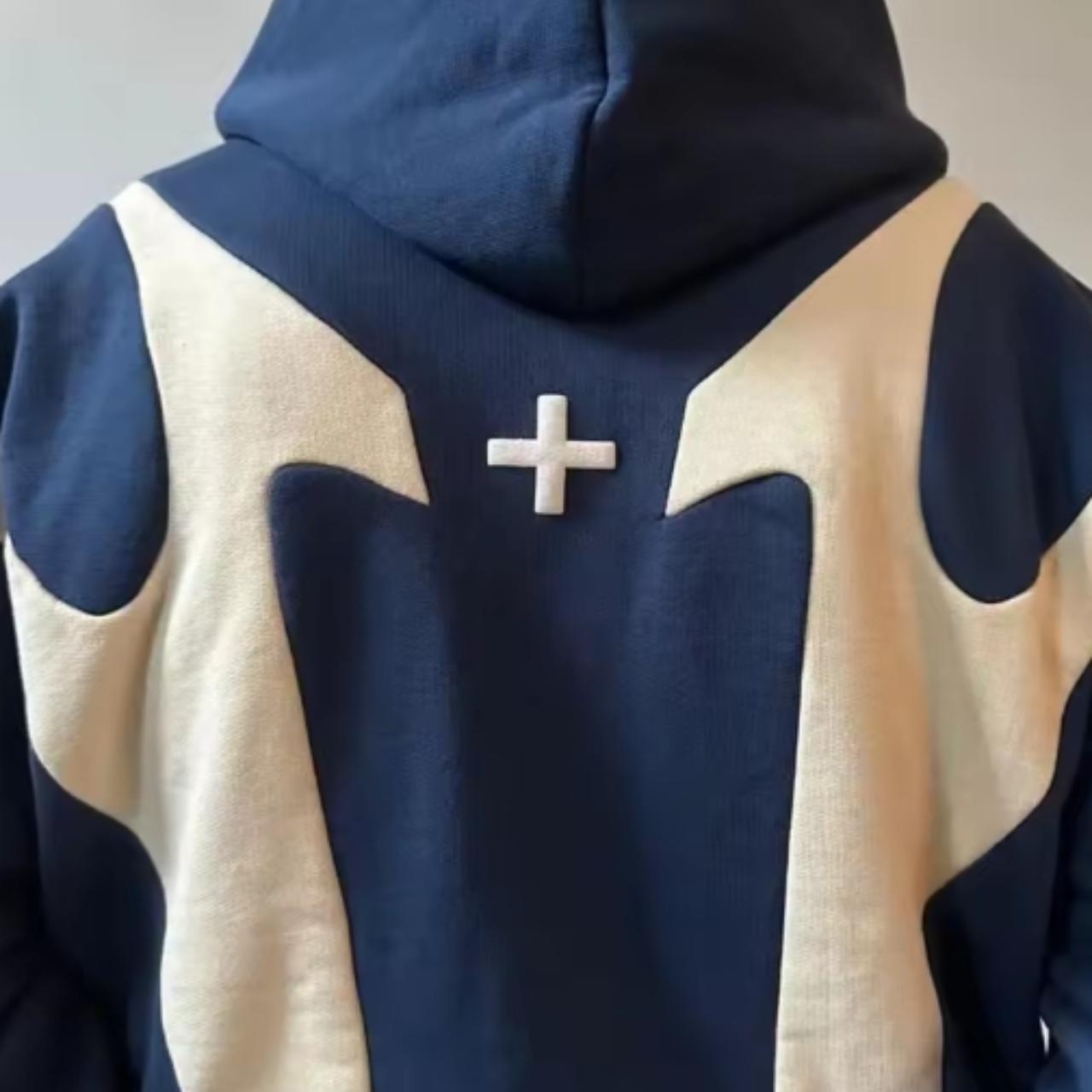 American Retro Devil Pattern Hoodie Y2k Harajuku... | Depop