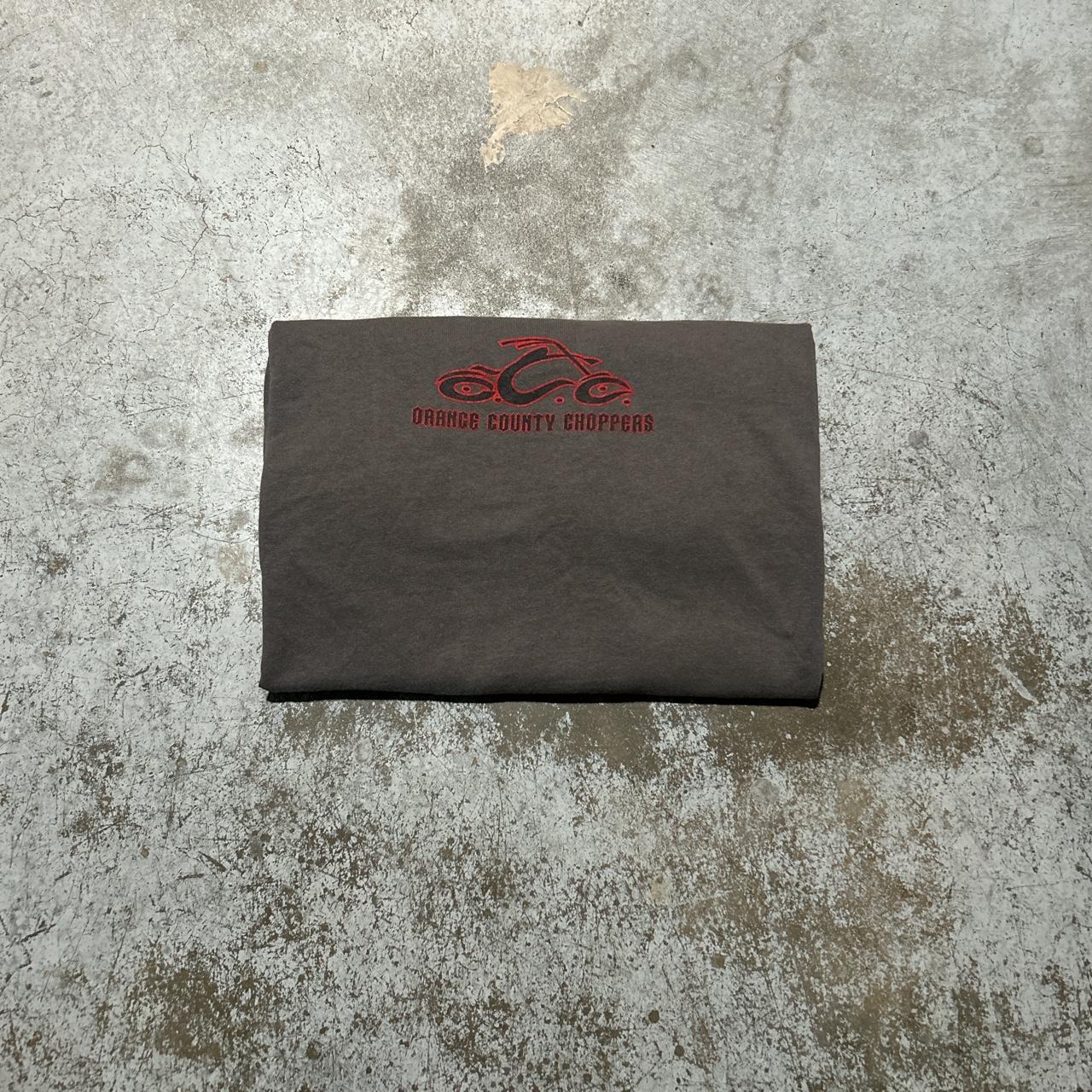 y2k orange county chopper biker t shirt emo grunge... - Depop