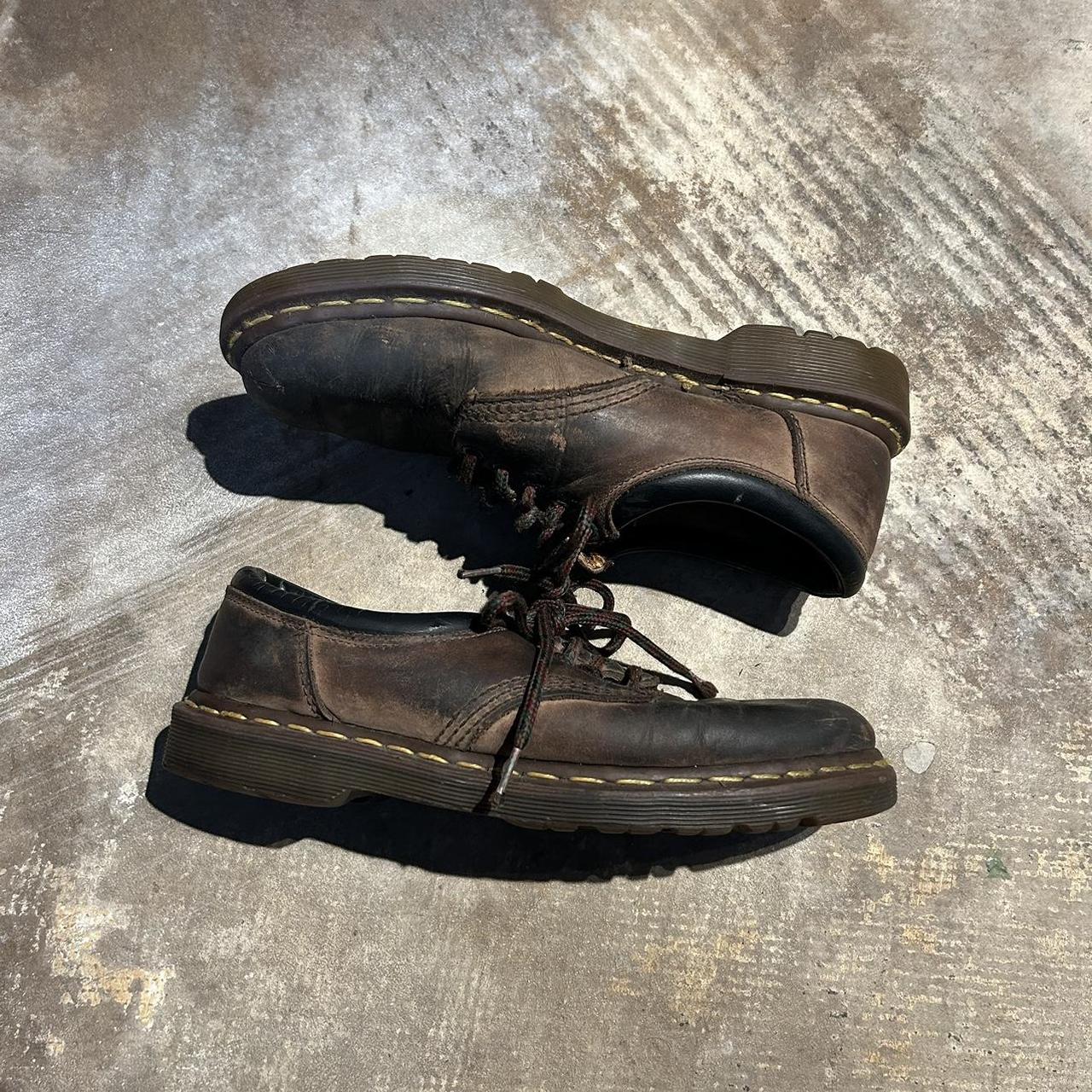 tuff used made in england dr martens derby chunky... | Depop