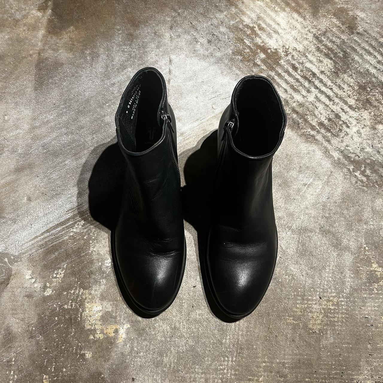 super tuff womens frye carson piping booties boots... | Depop