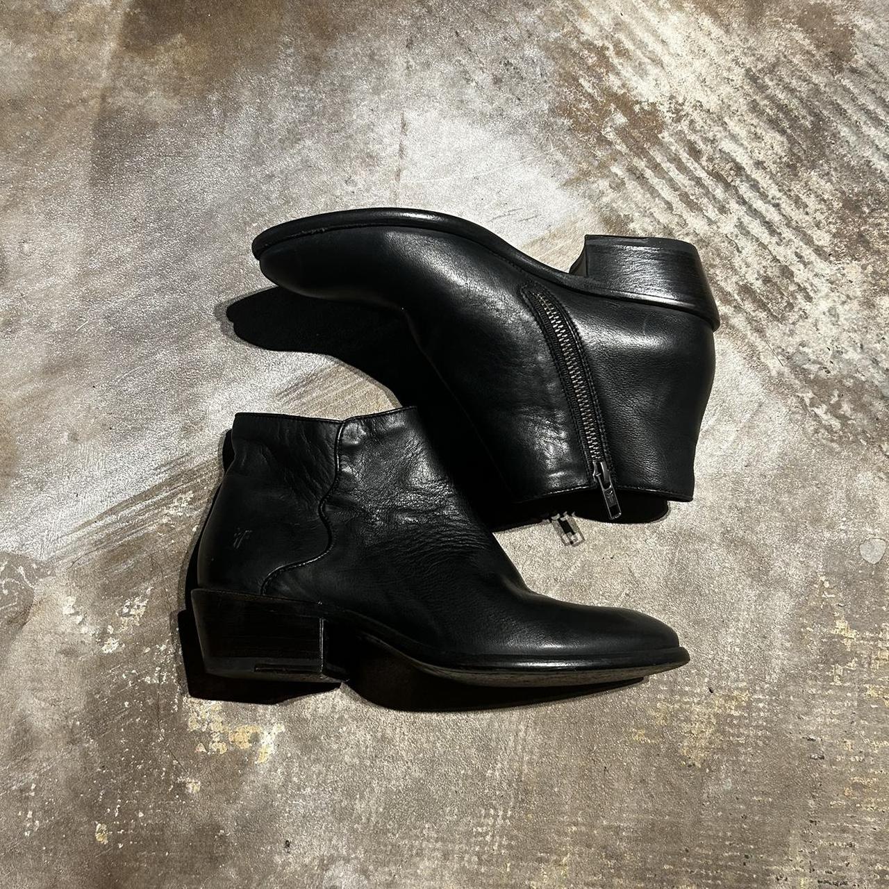 super tuff womens frye carson piping booties boots... | Depop