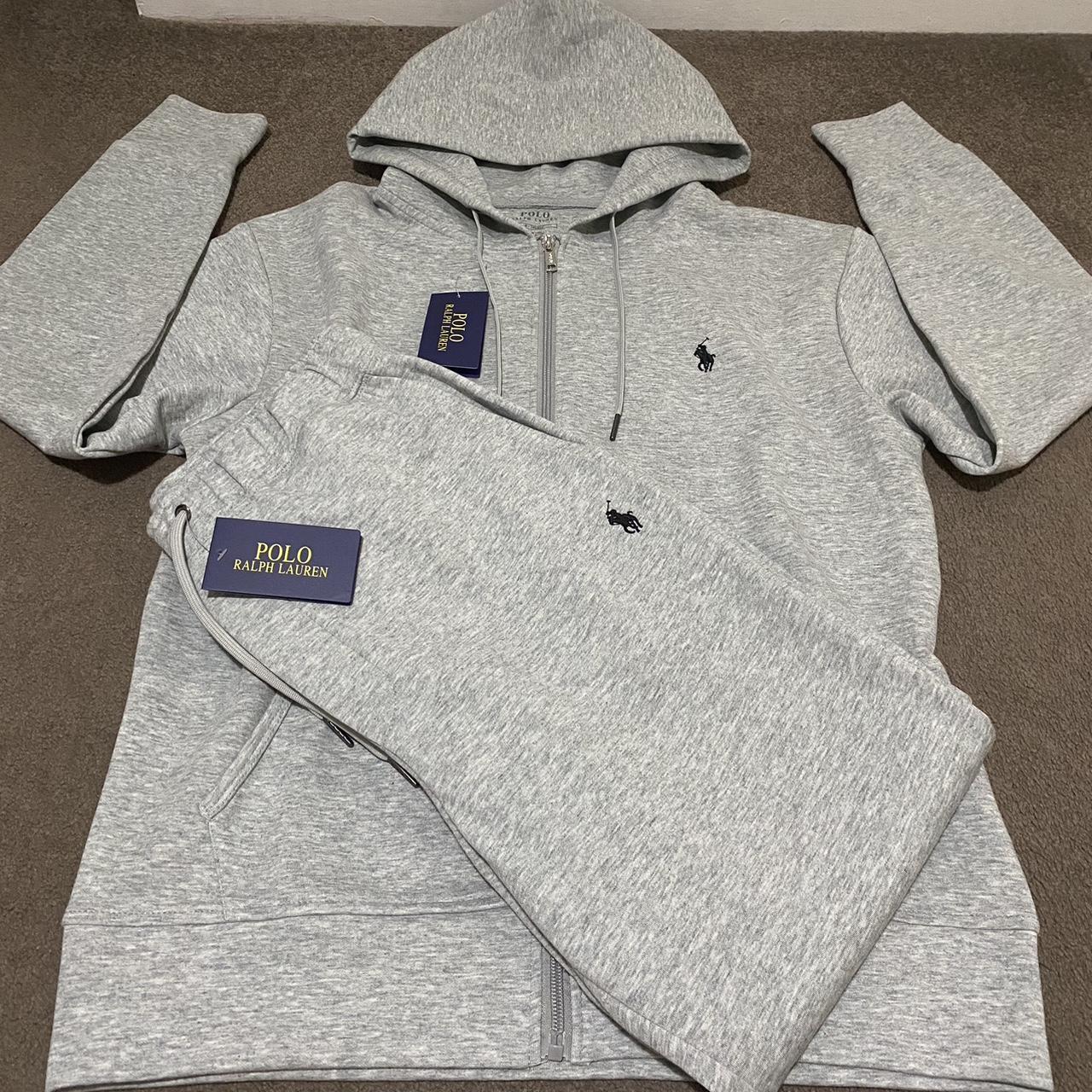 Full Grey Ralph Lauren Tracksuit, Size: S, Brand... - Depop