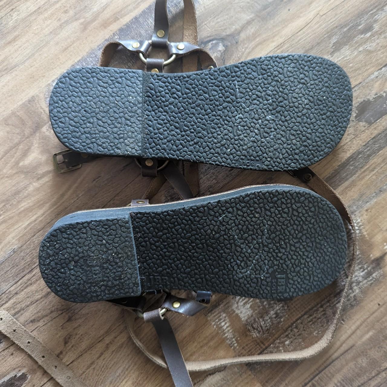 Handmade leather chain sandals from India🌲 best fits... - Depop