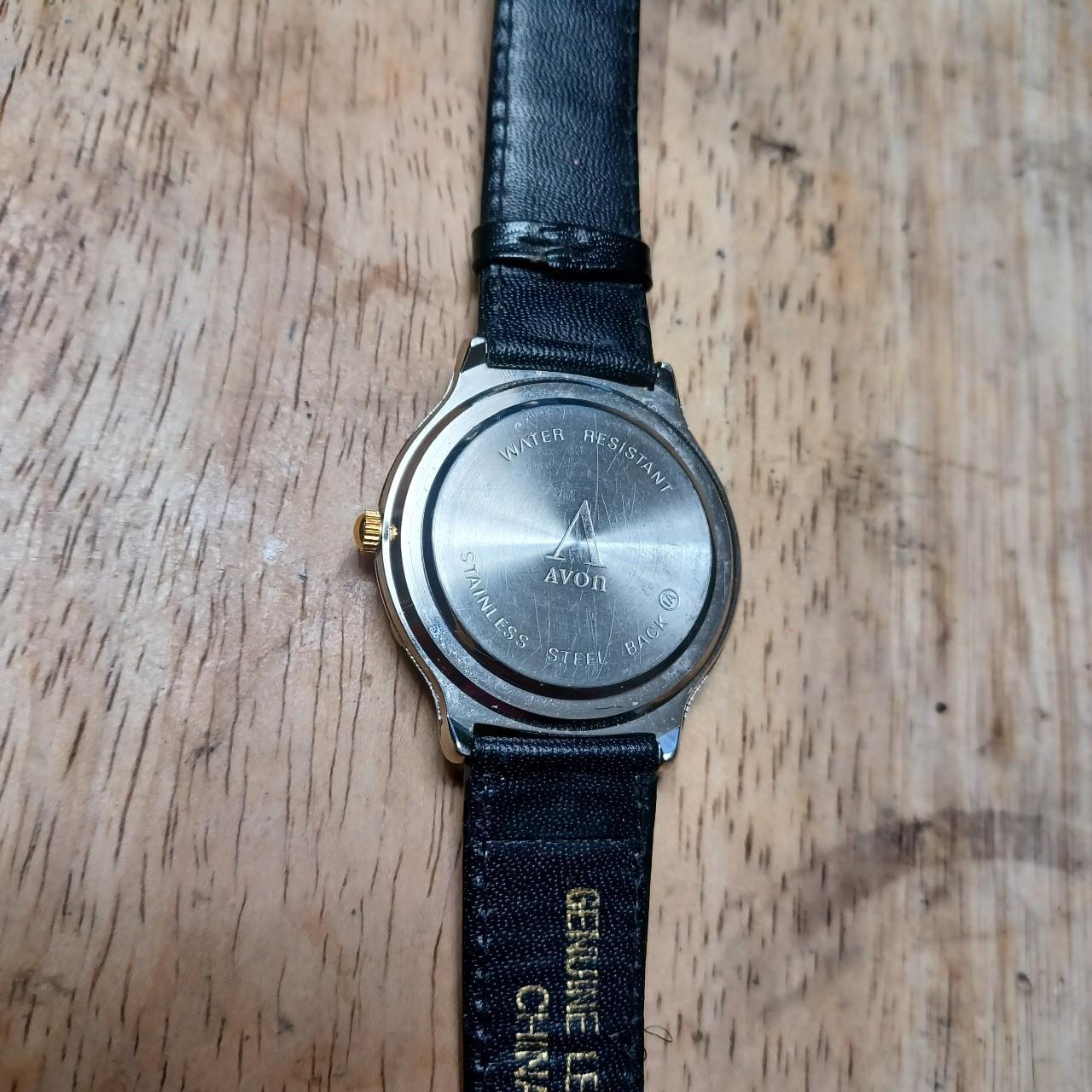 Vintage Avon Brand Women's Watch leather band.... - Depop