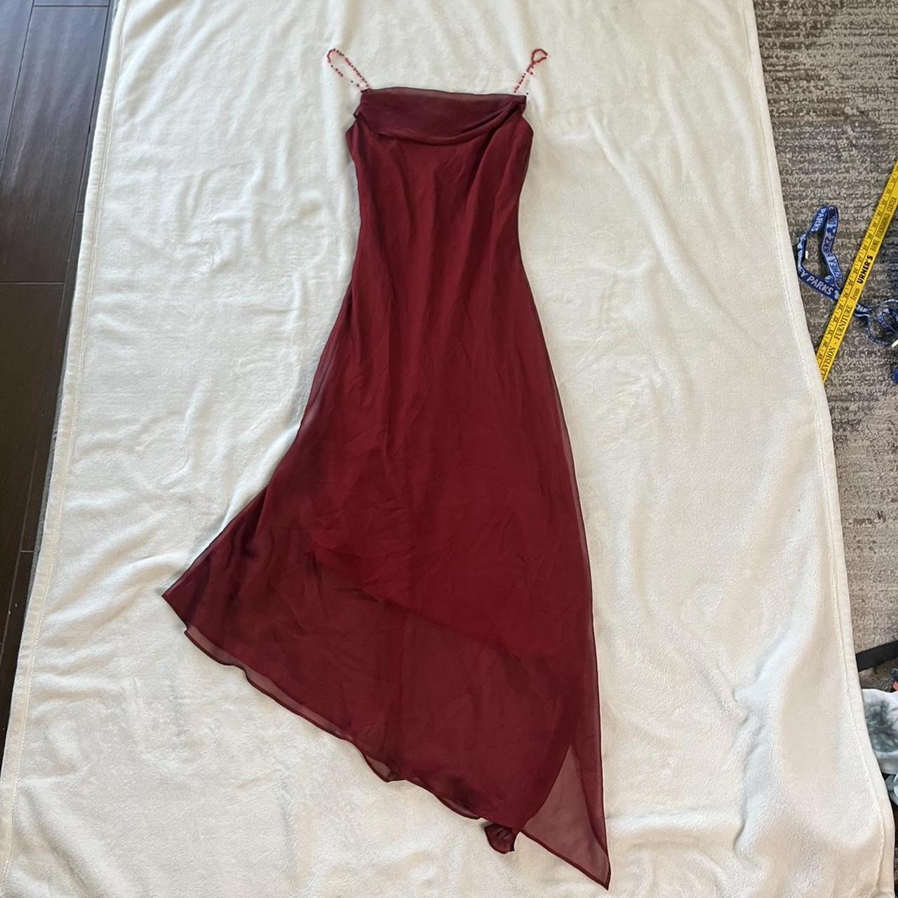 Women’s size medium, red vintage, Charlotte Ruth dress - Depop