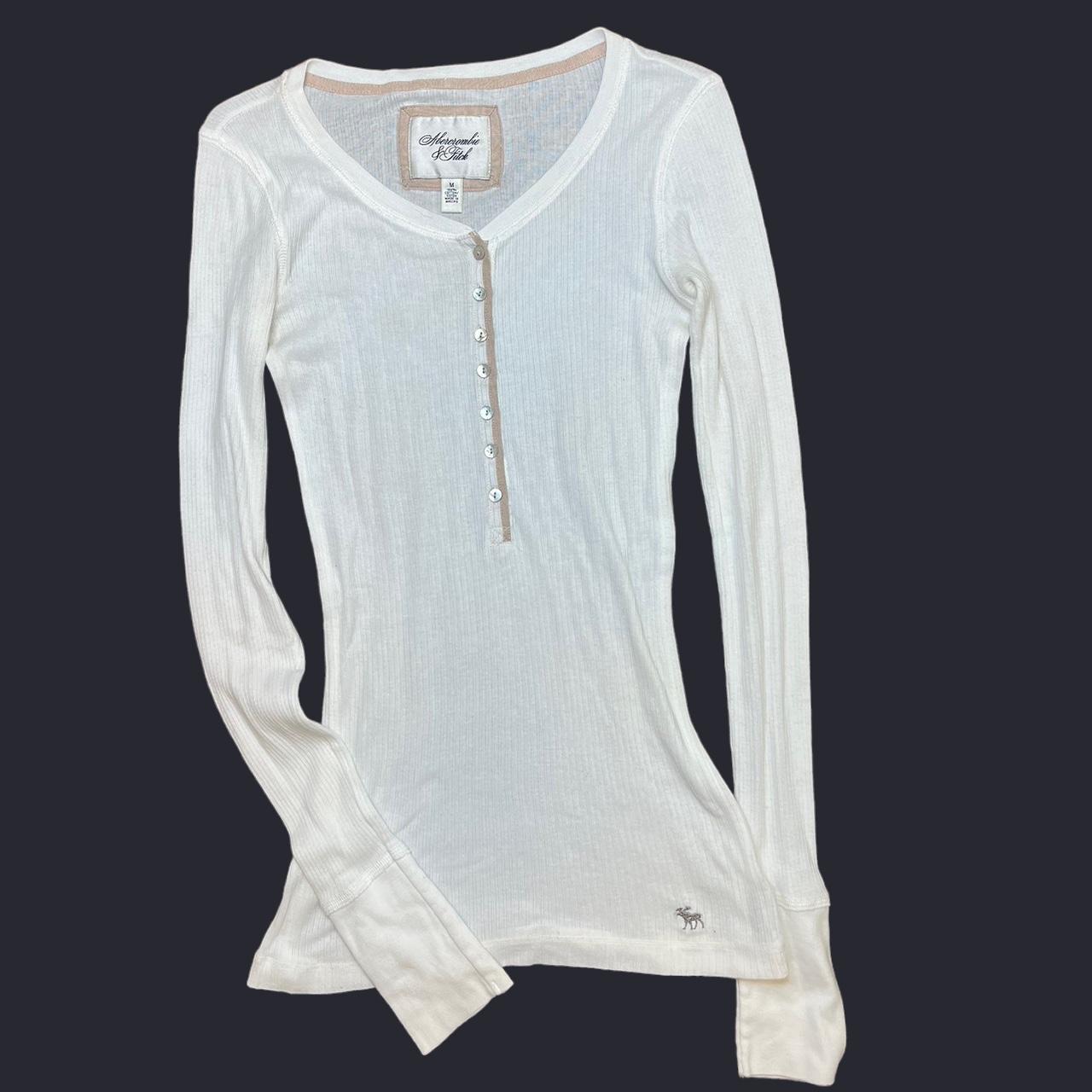 Woman’s size medium vintage White Abercrombie &... - Depop