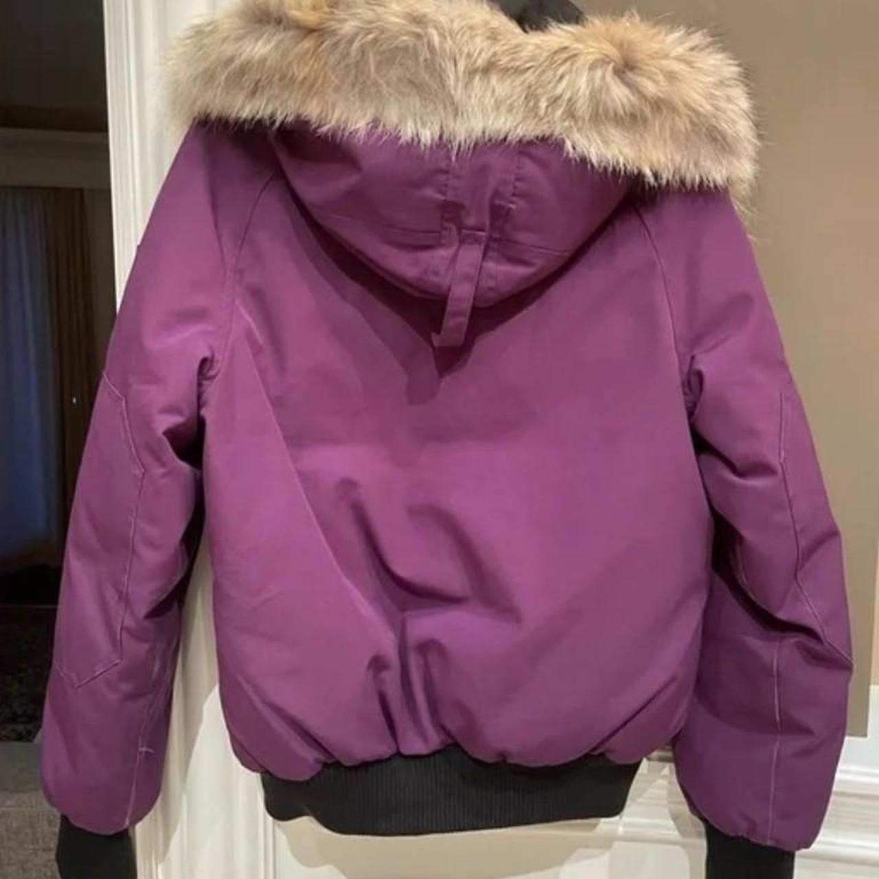Purple Canada Goose Bomber Jacket Purple Canada... - Depop