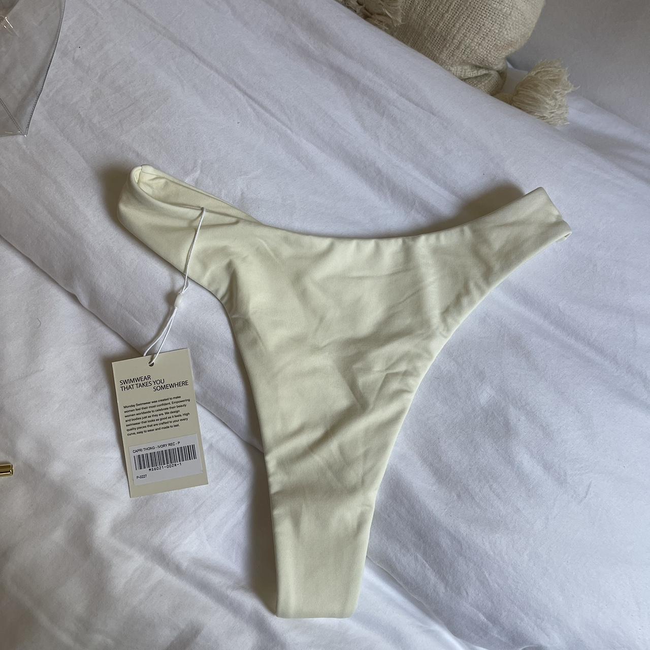 BRAND NEW Monday Swimwear Bikini in Ivory /... - Depop