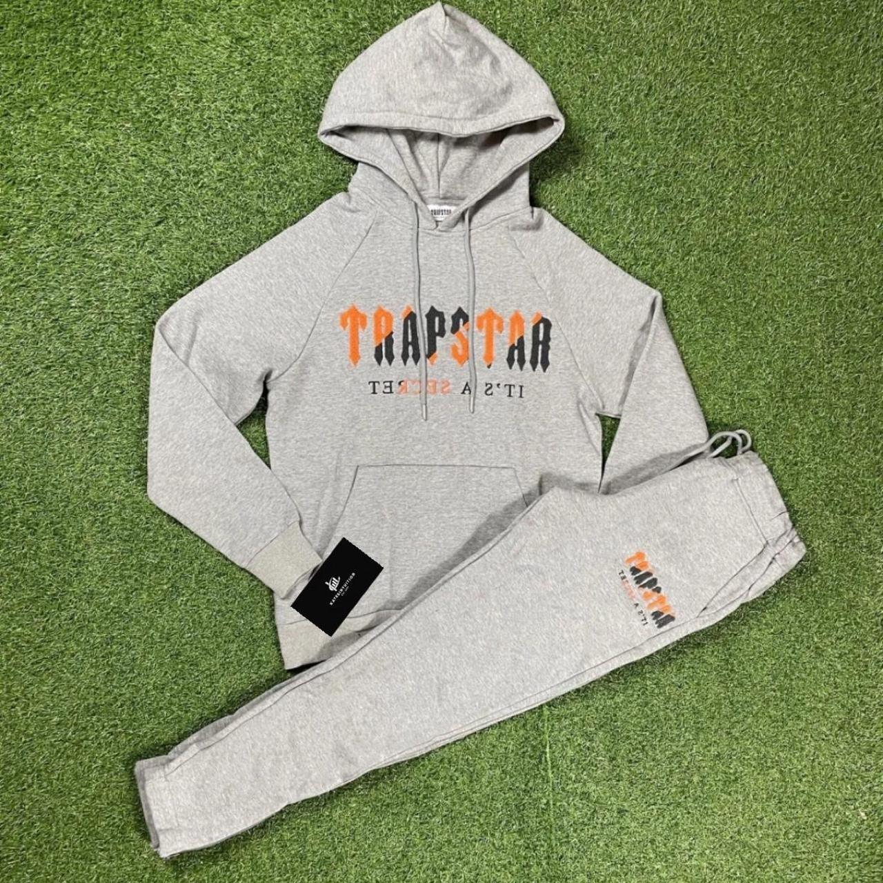 Trapstar Grey and Orange Tracksuit⬜️🟧 Brand New... - Depop