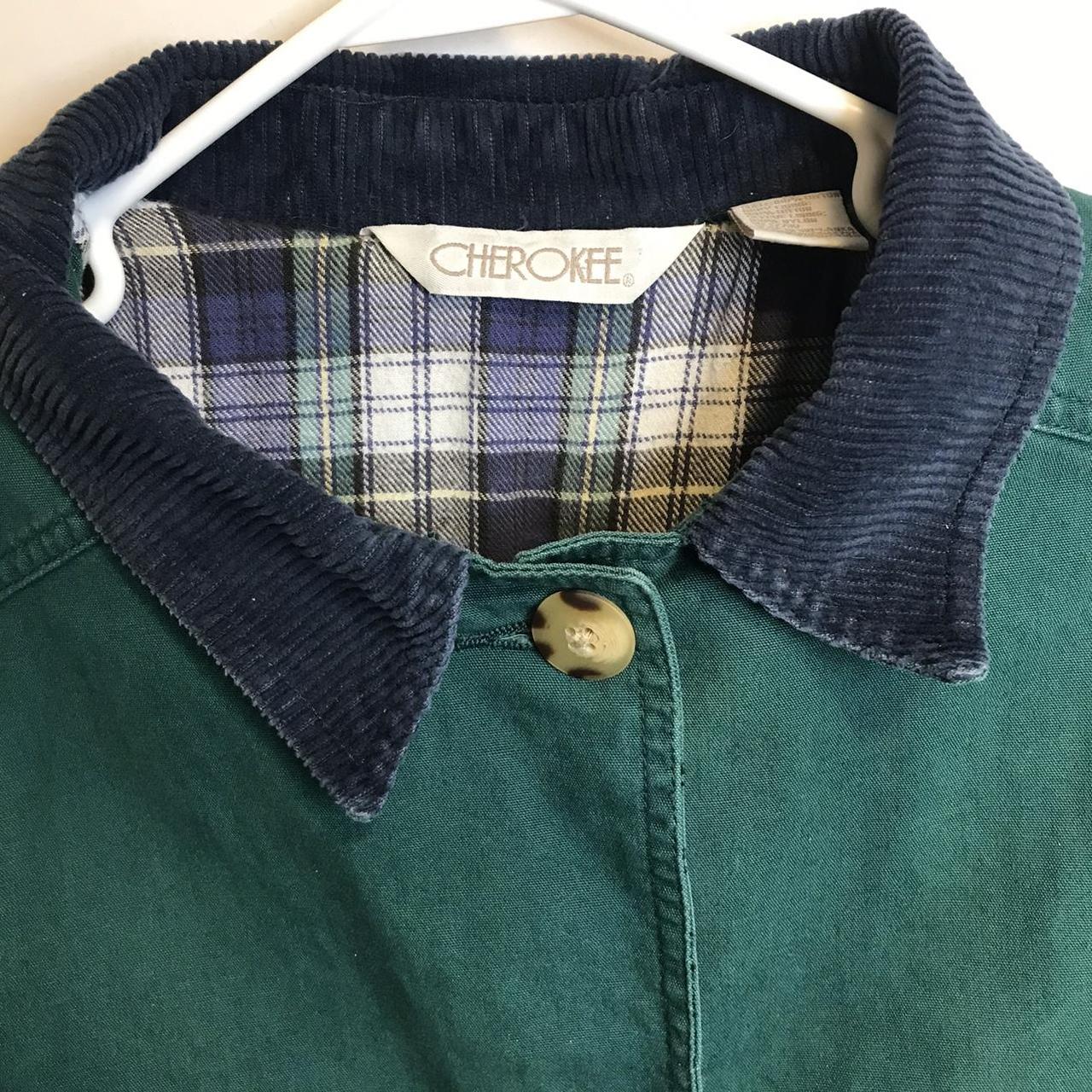 Vintage Cherokee brand Jacket, 90s style, Green... - Depop