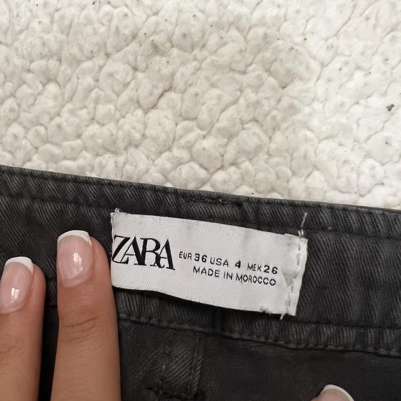 Dark grey Zara pants Size 4 - Depop