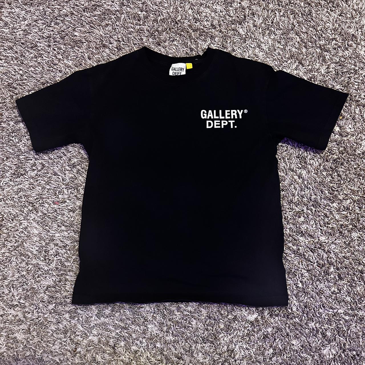 Gallery Dept black and white t shirt Used Size... - Depop