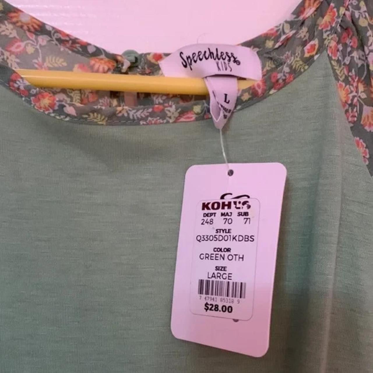 Speechless kids size large top. NWT Width:... - Depop