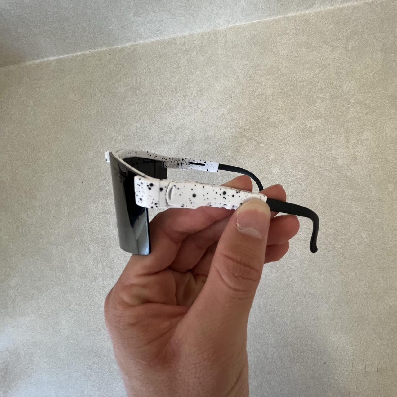 Pit Vipers Brand new Silver and white Polarized... - Depop