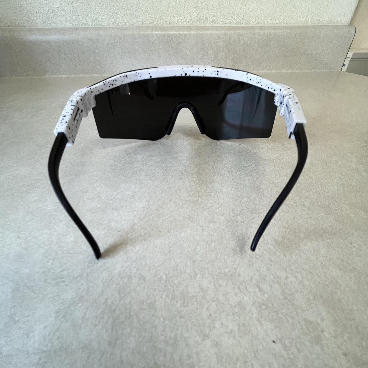 Pit Vipers Brand new Silver and white Polarized... - Depop