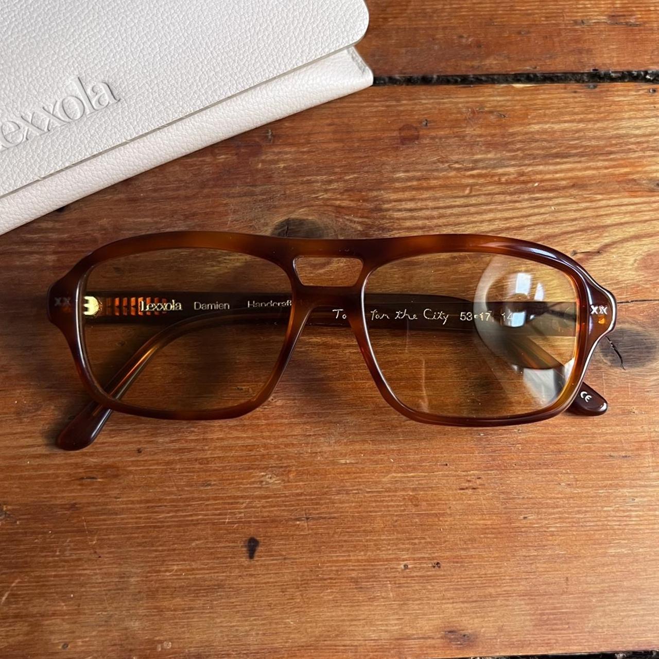 Lexxola ‘Damien’ Aviators in Tortoise Shell/Yellow... - Depop