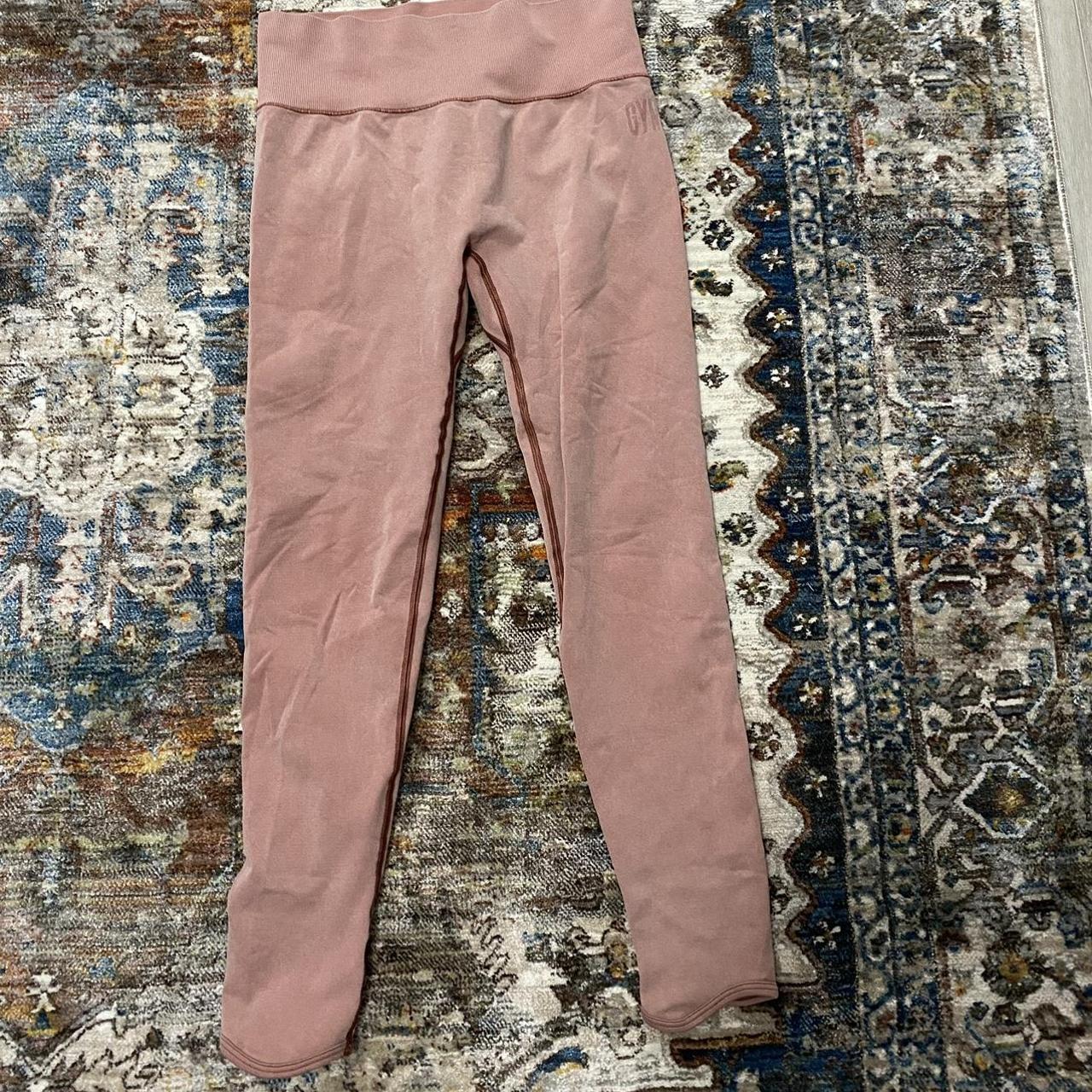 Light Pink Gym shark leggings Size - S / M Has a... - Depop