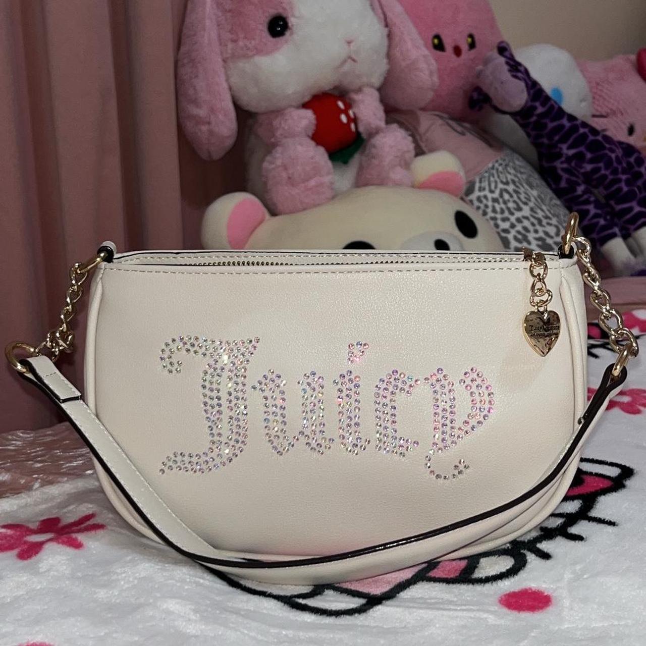 Juicy Couture shoulder bag/purse with rhinestone... - Depop