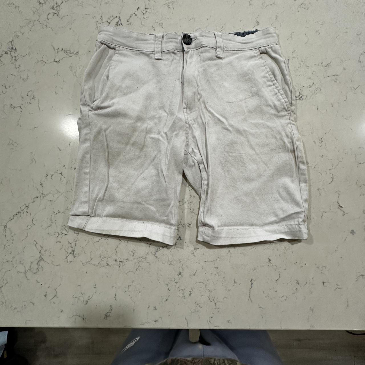 White Vintage Knickerbocker Cargo Shorts Size 30 No... - Depop