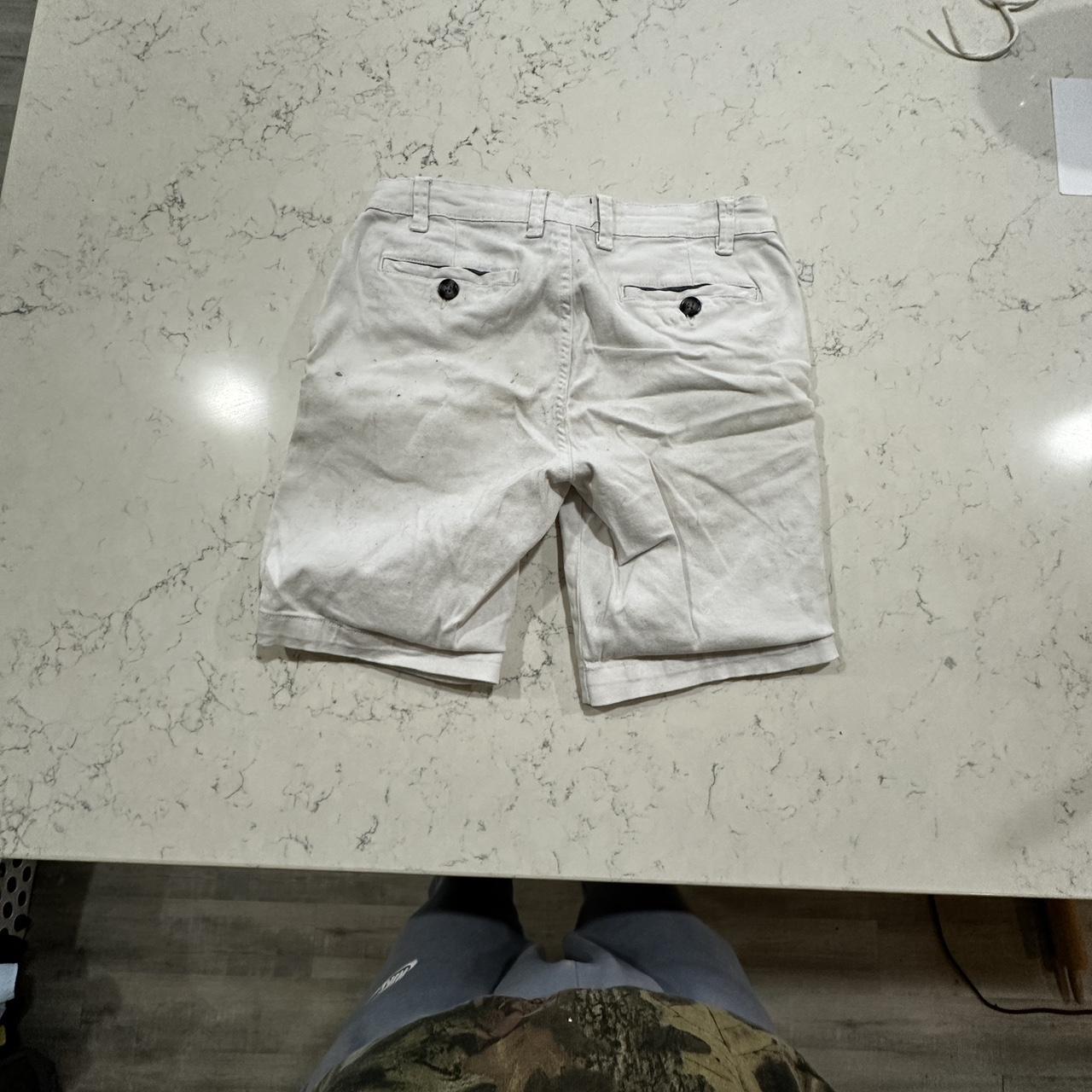 White Vintage Knickerbocker Cargo Shorts Size 30 No... - Depop