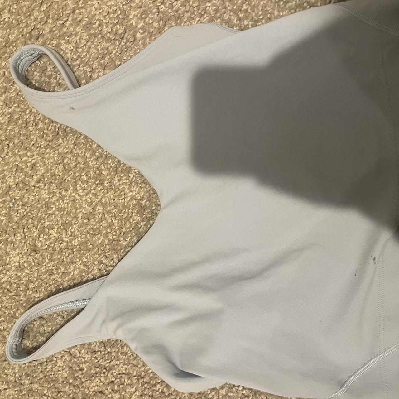 lululemon light blue align tank size 4 slight stain... - Depop