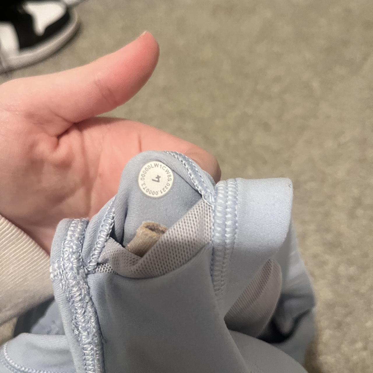 lululemon light blue align tank size 4 slight stain... - Depop