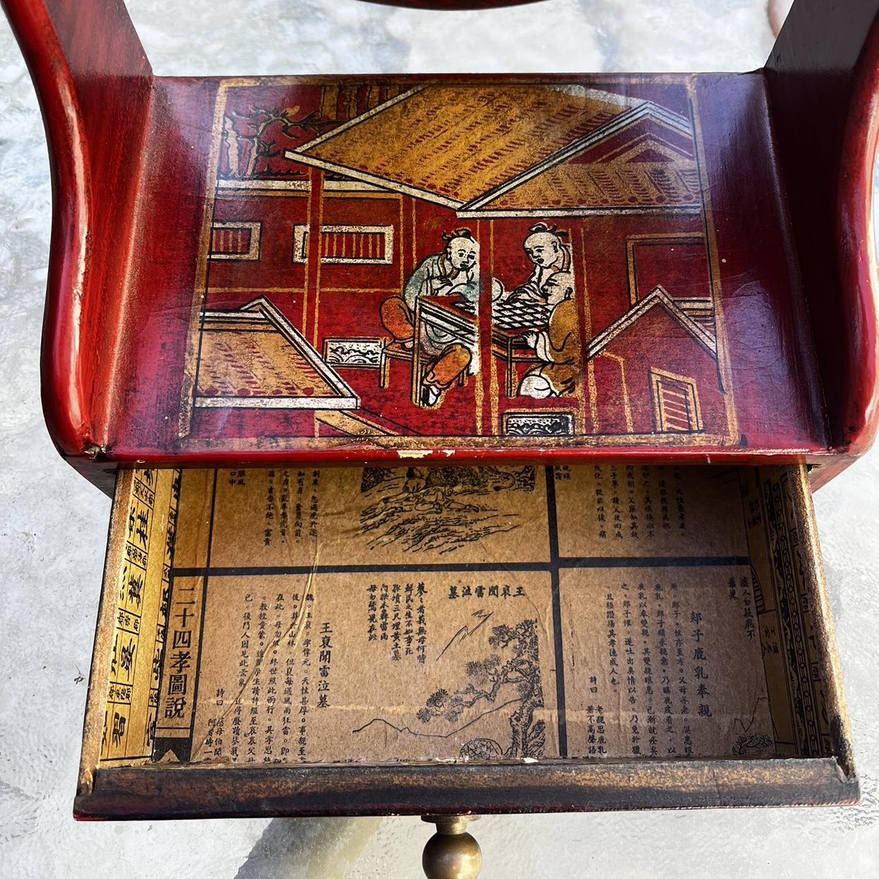 Small Vintage Asian Vanity with Lil Drawer Has some... - Depop