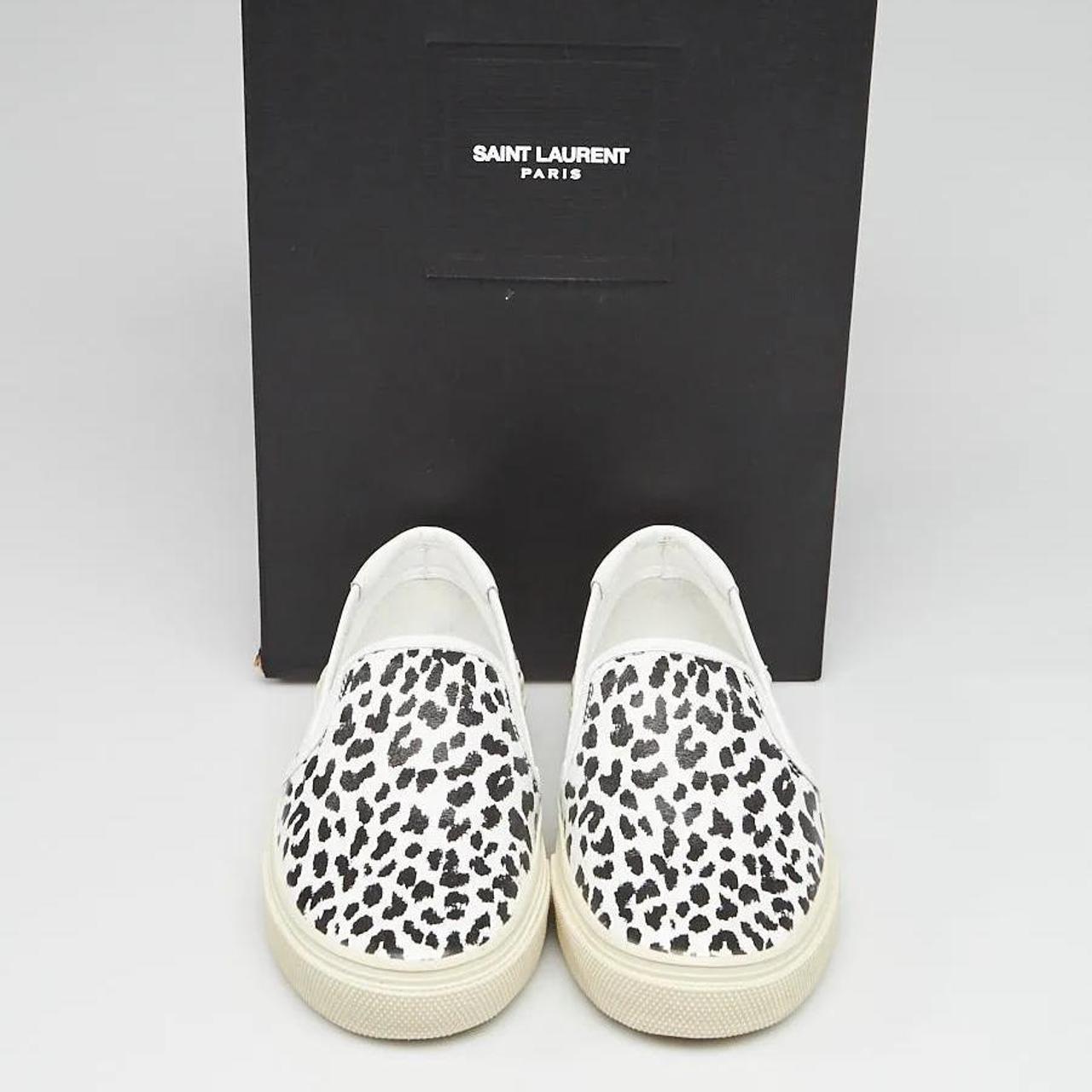 YSL Animal Print Slip On Womens Size 6 Worn 3x and... - Depop