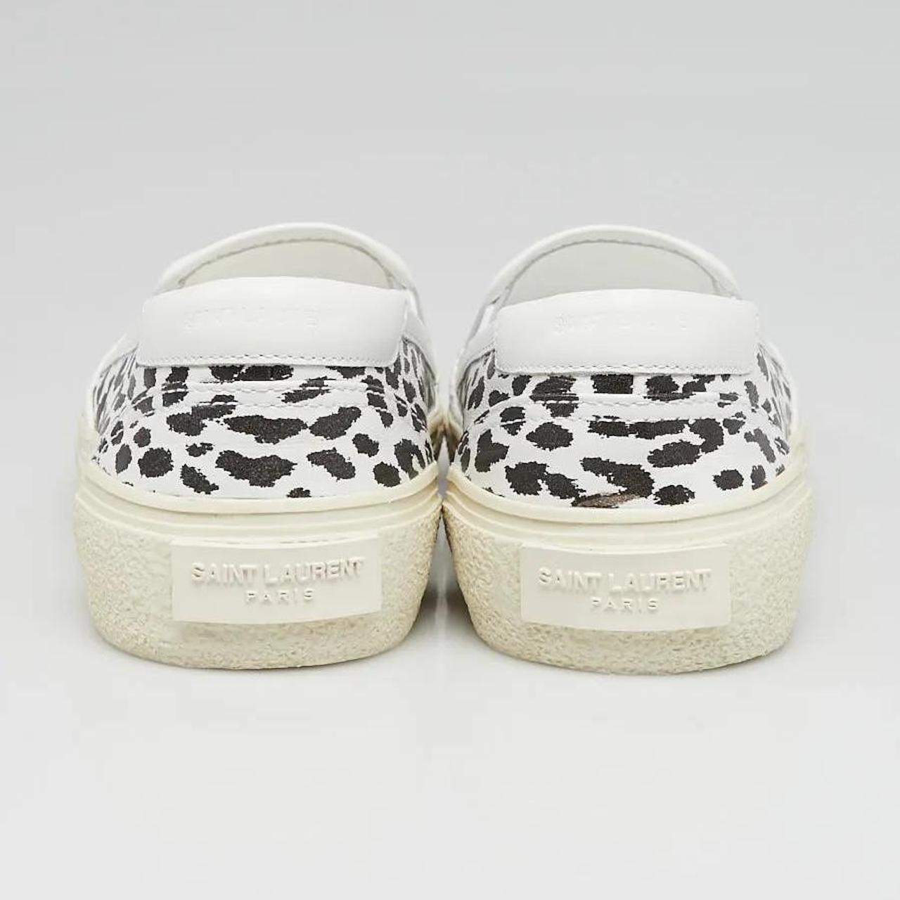 YSL Animal Print Slip On Womens Size 6 Worn 3x and... - Depop